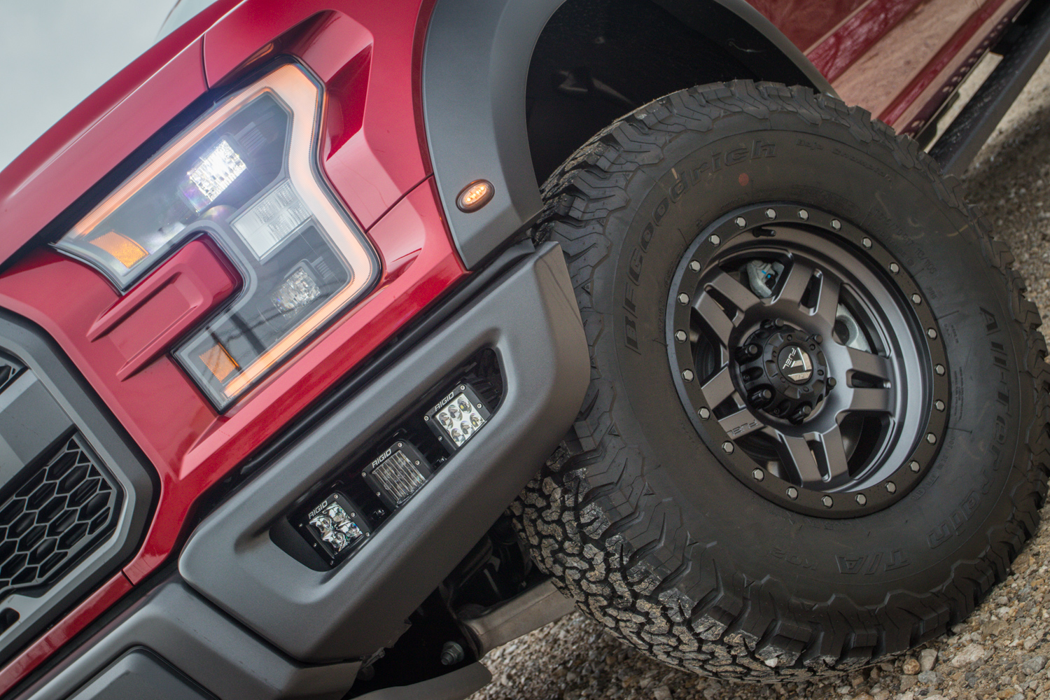 2019 Ford F-150 Raptor Ruby Red Metallic Anza Wheels
