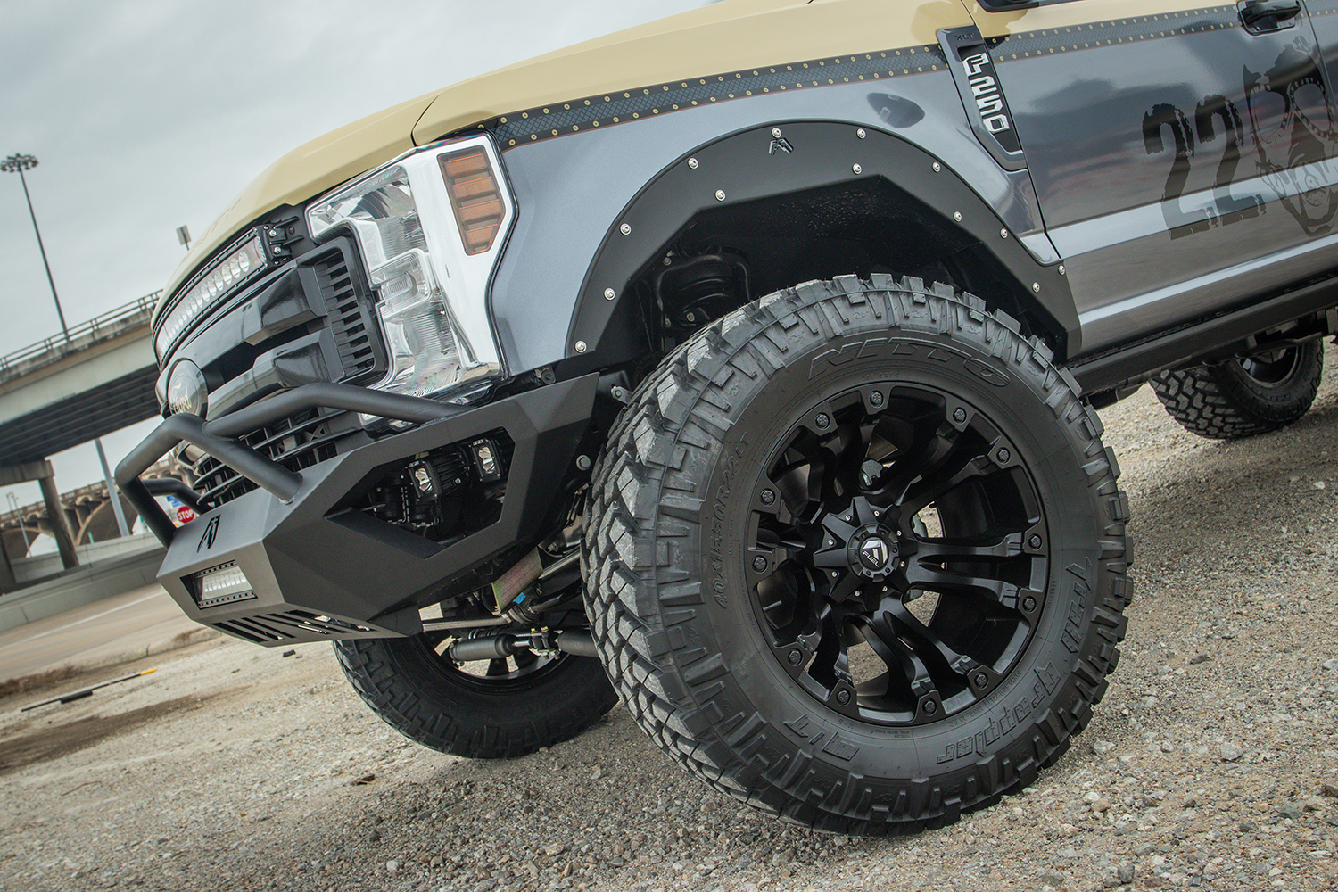 22KILL F-250 Giveaway Truck 40s No Lift Fab Fours Build by RAD-Rides ...