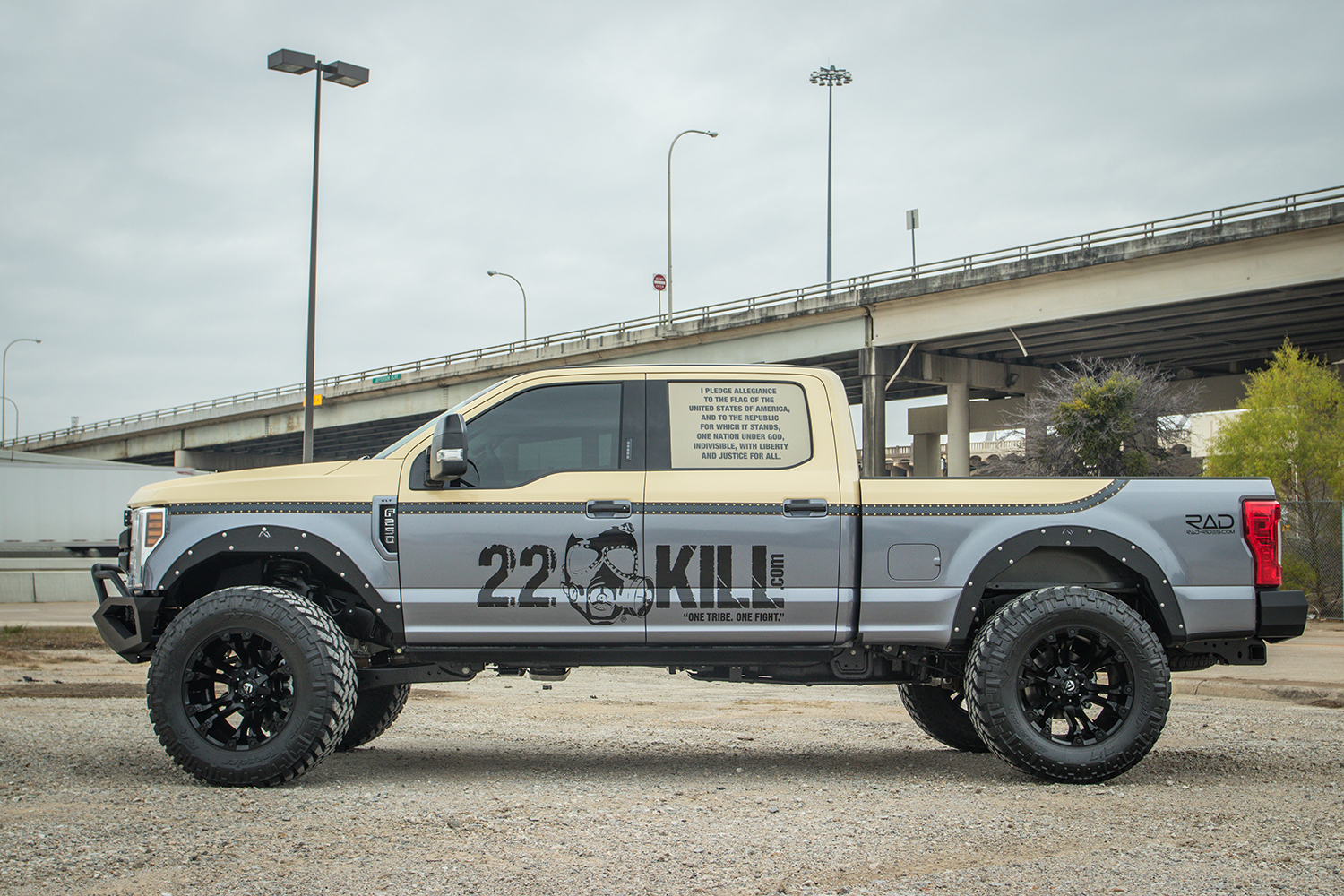 22KILL F-250 Giveaway Truck 40s No Lift Fab Fours Build by RAD-Rides ...