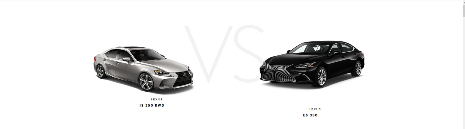 2019 Lexus IS vs. ES | Features & Differences