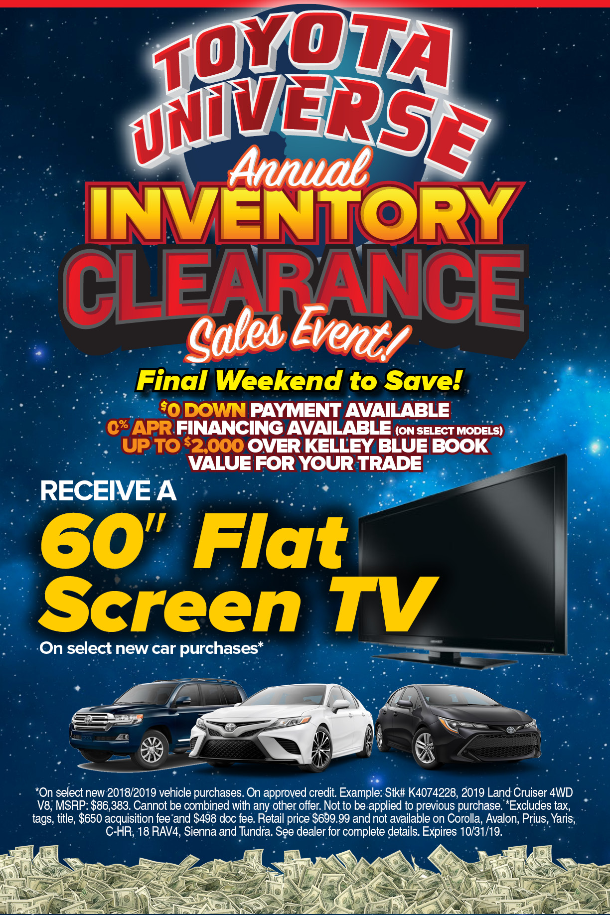 Annual Inventory Clearance Event Final Weekend - Toyota Universe