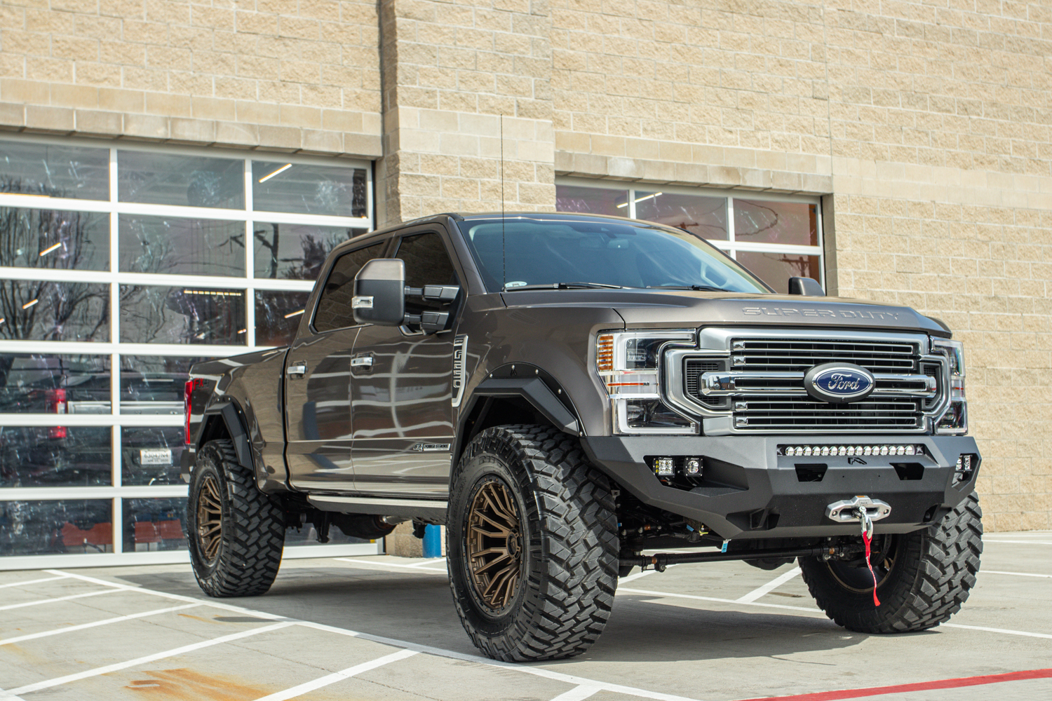 2020 Ford F-250 Limited Fab Fours 40 No Lift Open Fender System