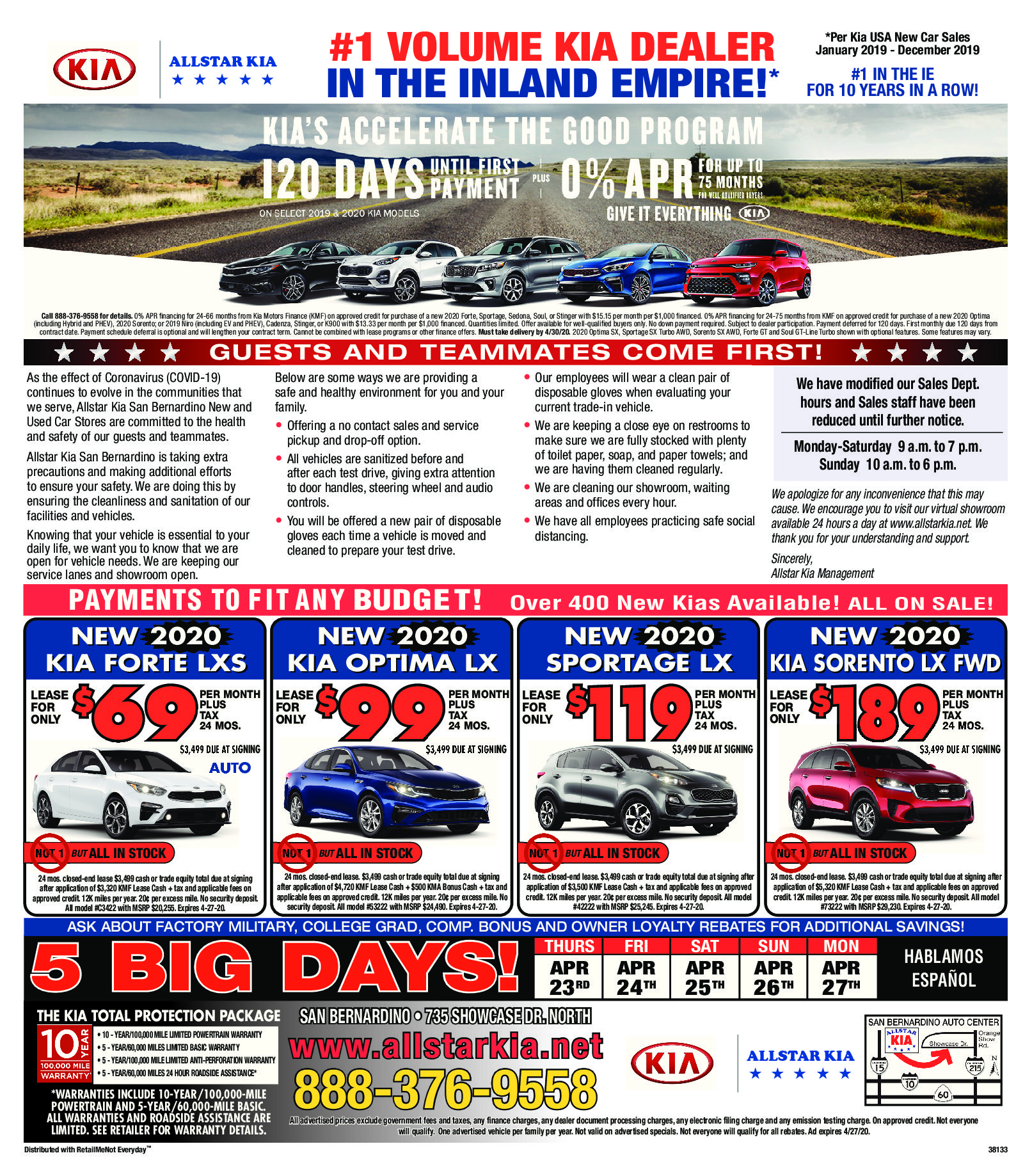 Kia New Car Lease & Finance Specials | New Car Specials Ontario