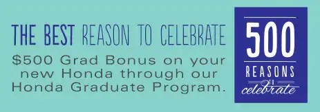 Stockton Honda College Graduate Savings Program | Stockton, CA