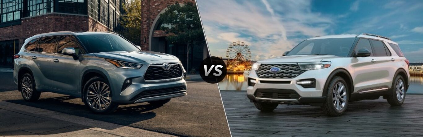2021 Toyota Highlander Hybrid vs 2021 Ford Explorer Hybrid St. Louis, MO