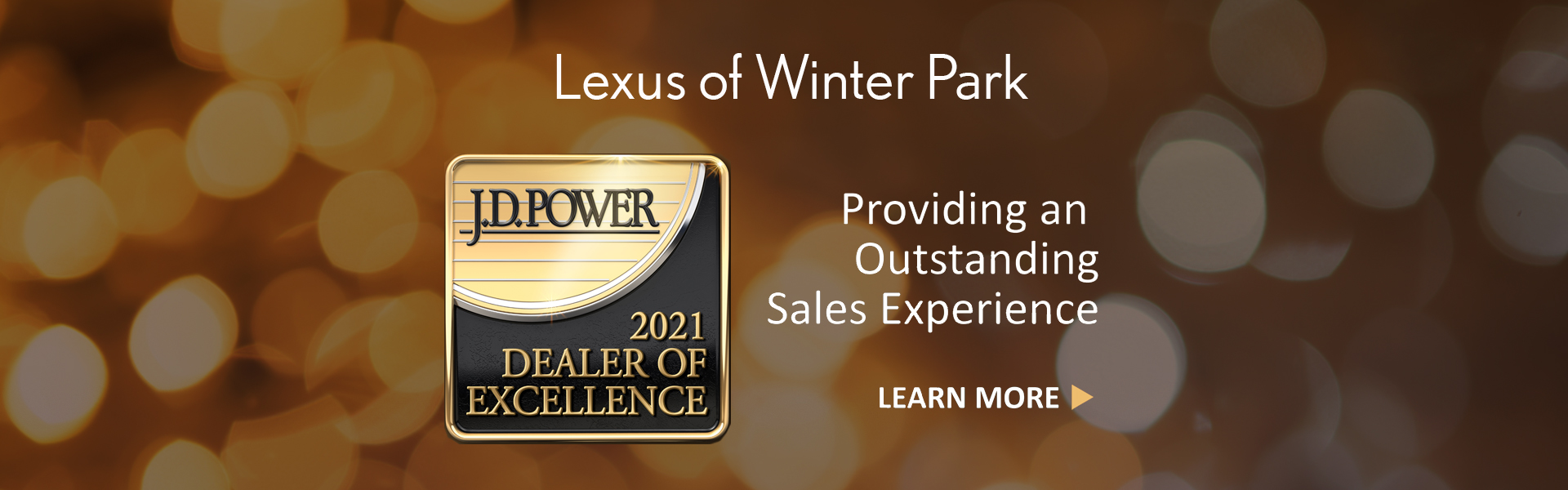 J.D. Power 2021 Dealer of Excellence - Lexus of Winter Park