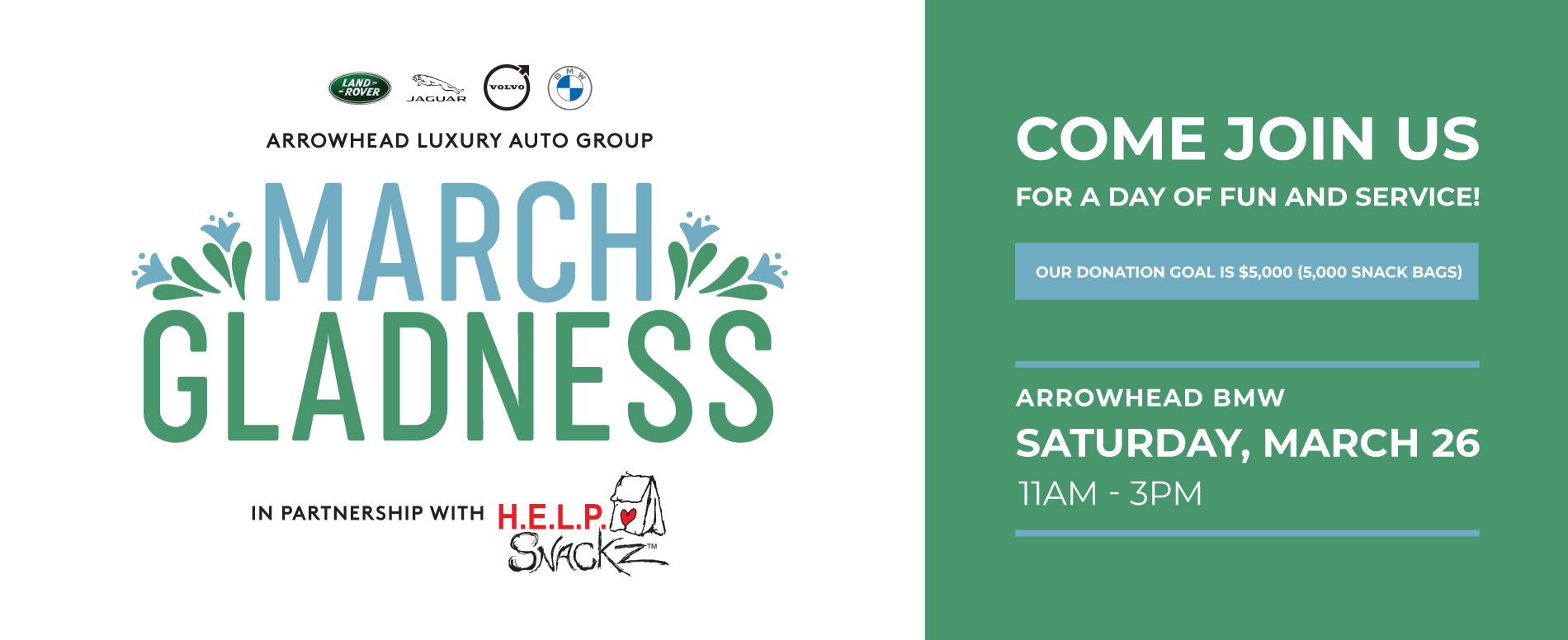 March Gladness 2022 - Jaguar Arrowhead