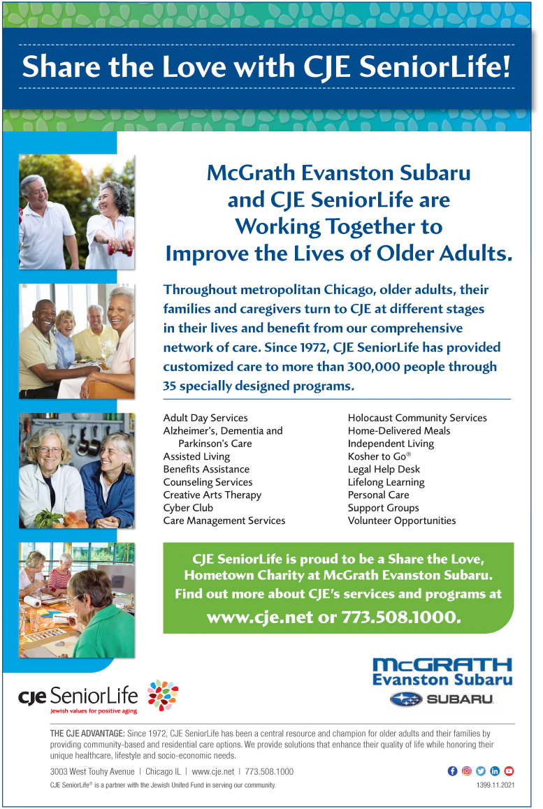 CJE SeniorLife | McGrath Evanston SubaruFacebook
