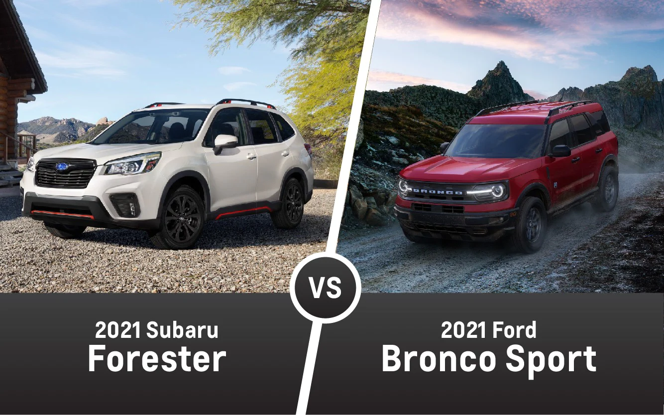 2021 Subaru Forester vs. 2021 Ford Bronco Sport