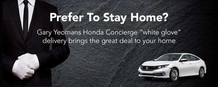Try Our Concierge Service | Gary Yeomans Honda