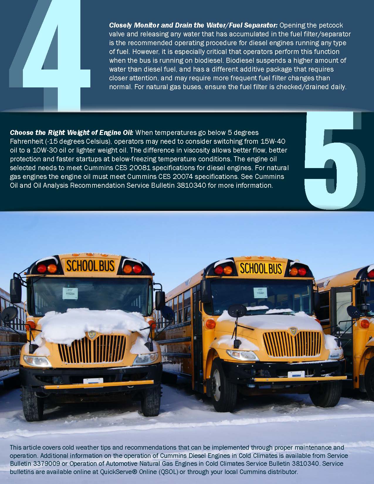 Cold Weather Starting Tips - Midwest Transit Equipment