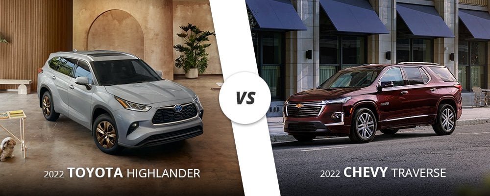 Comparing the 2022 Toyota Highlander to the 2022 Chevy Traverse ...