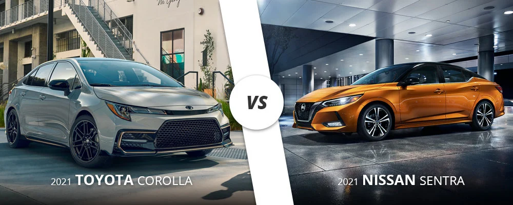 Comparing the 2021 Toyota Corolla to the 2021 Nissan Sentra | Westbury ...