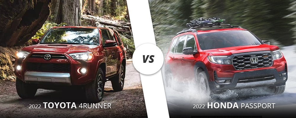Comparing the 2022 Toyota 4Runner with the 2022 Honda Passport ...