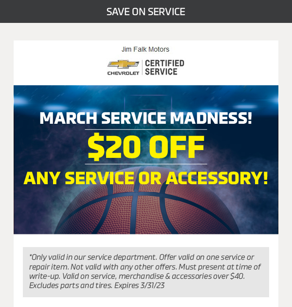 Service & Parts Specials Coupons