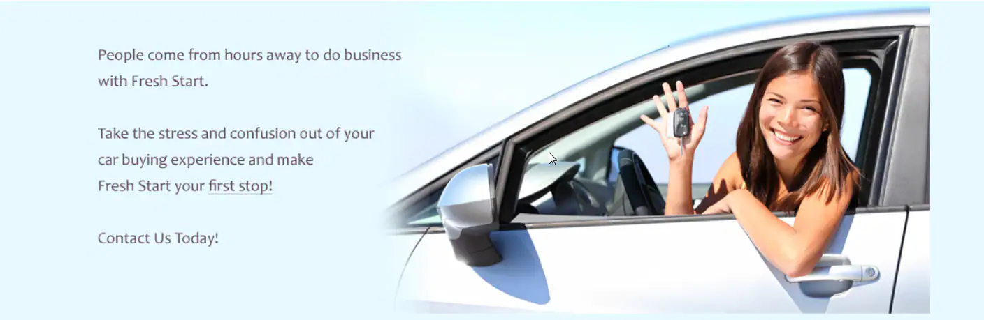 Fresh Start Auto Financing at Brickner's of Wausau