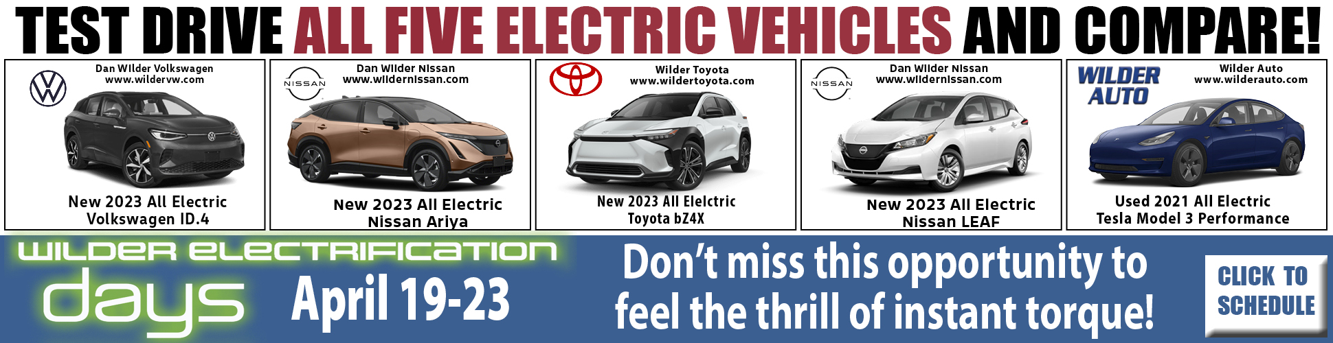 Schedule a Used Vehicle Test Drive - Wilder Auto Group