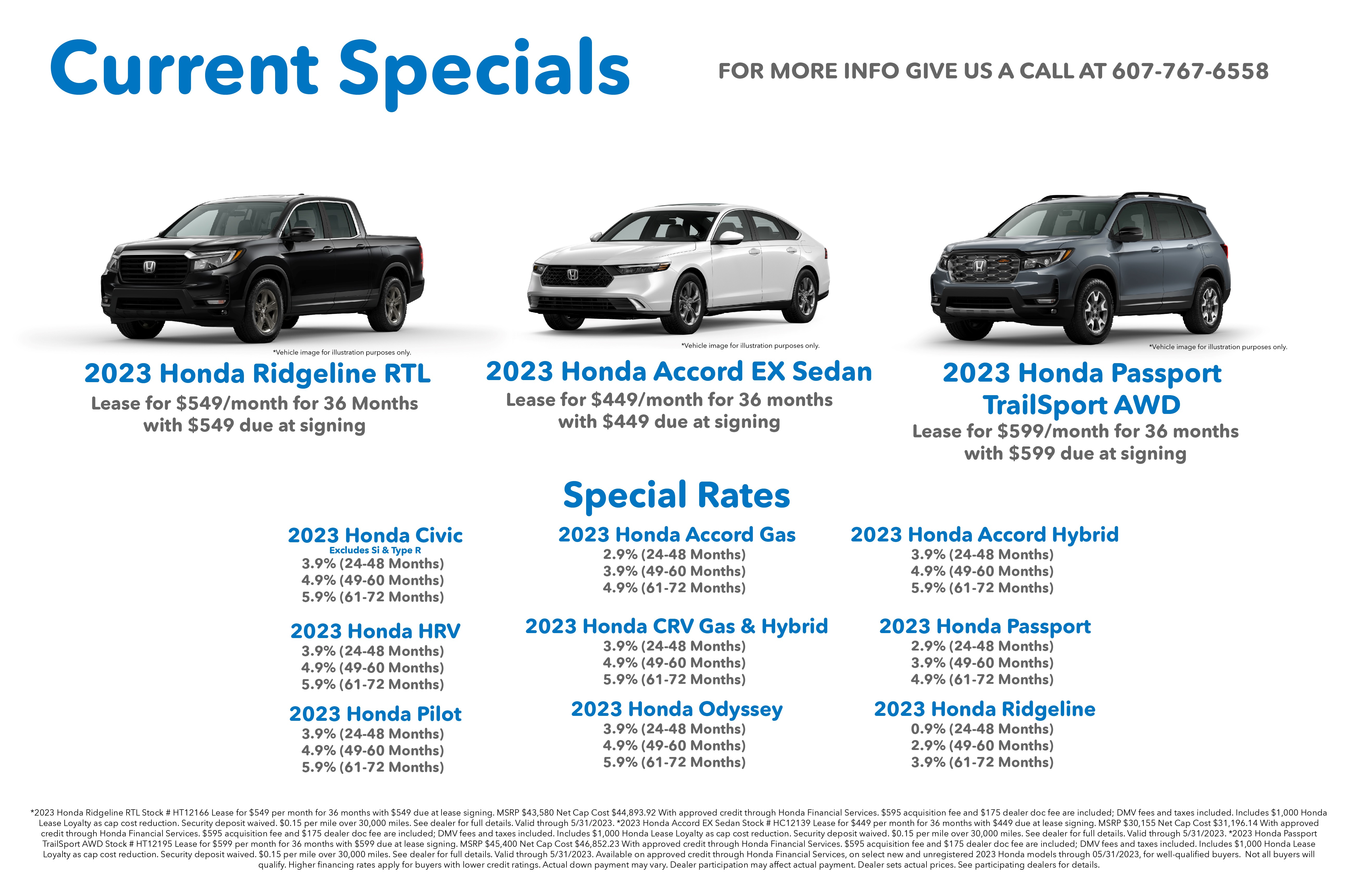 Williams Honda Current Specials