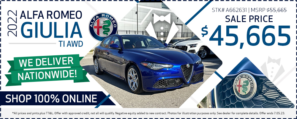 New Vehicle Specials - Jim Butler Alfa Romeo