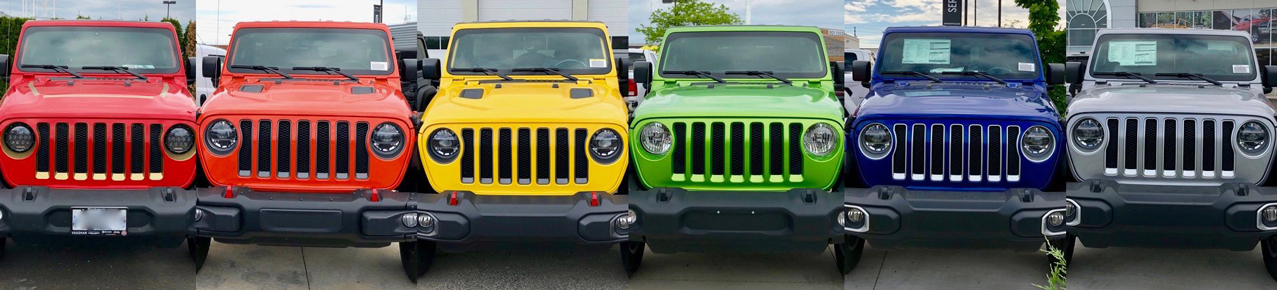 Wrangler Colours - Parker's Chrysler Dodge Jeep Ram