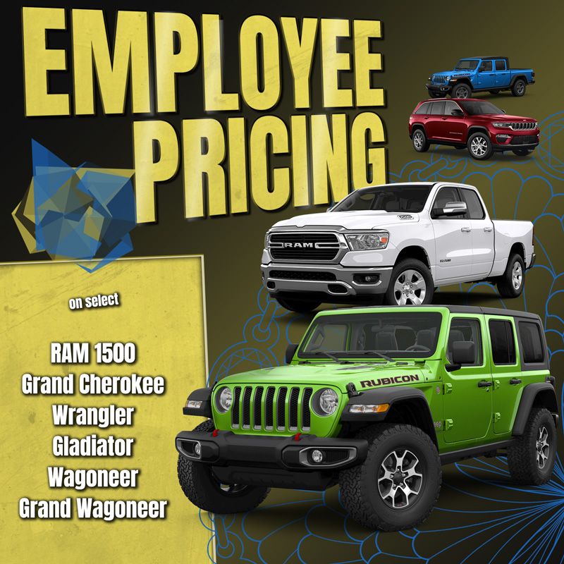 Employee Pricing - Parker's Chrysler Dodge Jeep Ram