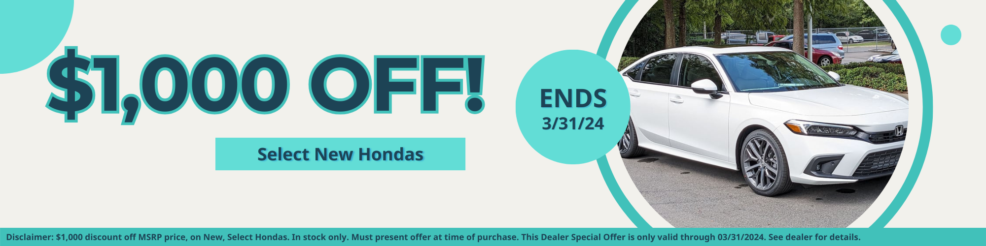 $1,000 Off Select New Hondas! | Proctor Honda | Tallahassee, FL ...
