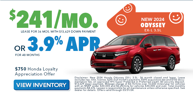 New Car Specials - Easy Honda