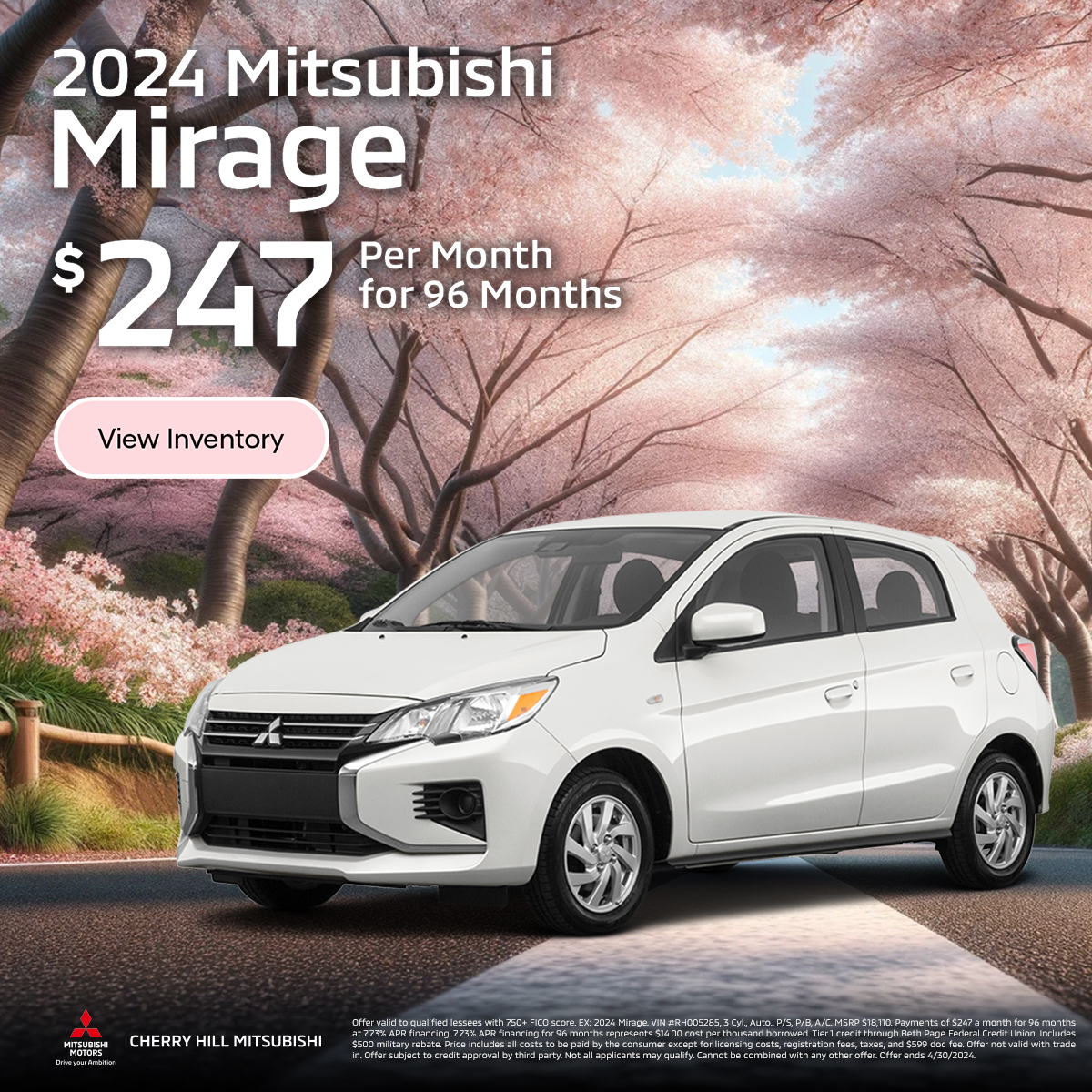 New Vehicle Specials | Cherry Hill Mitsubishi Dealership