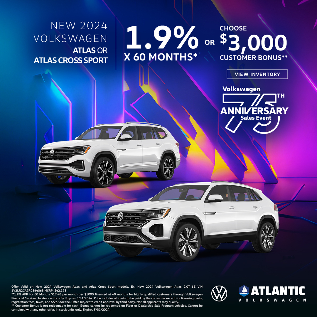 New Vehicle Specials Near Atlantic City | Atlantic Volkswagen