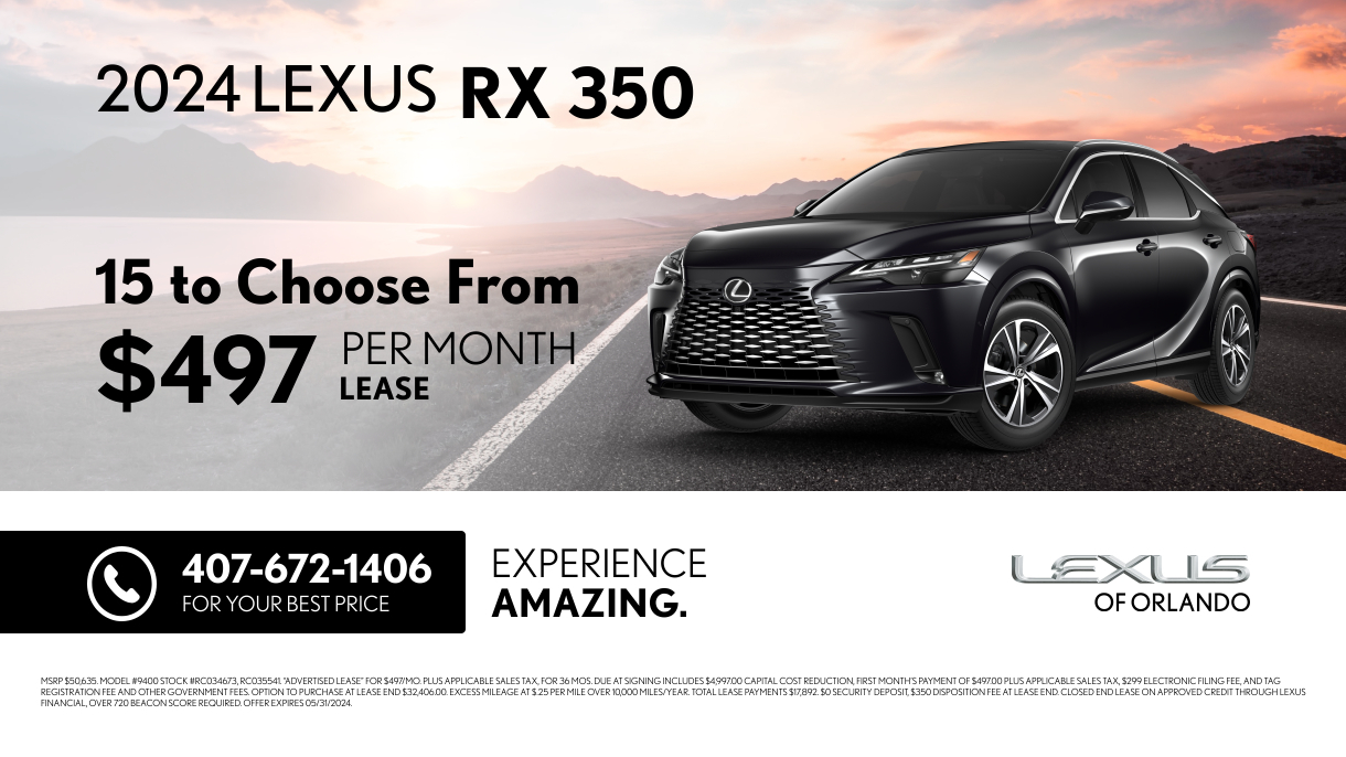 New Vehicle Specials - Lexus of Orlando