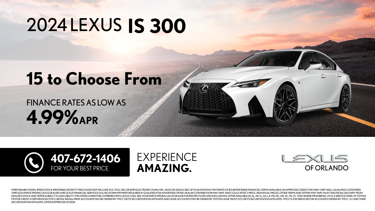 New Vehicle Specials - Lexus of Orlando