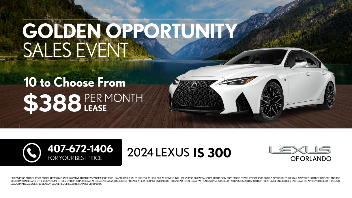 New Vehicle Specials - Lexus of Orlando