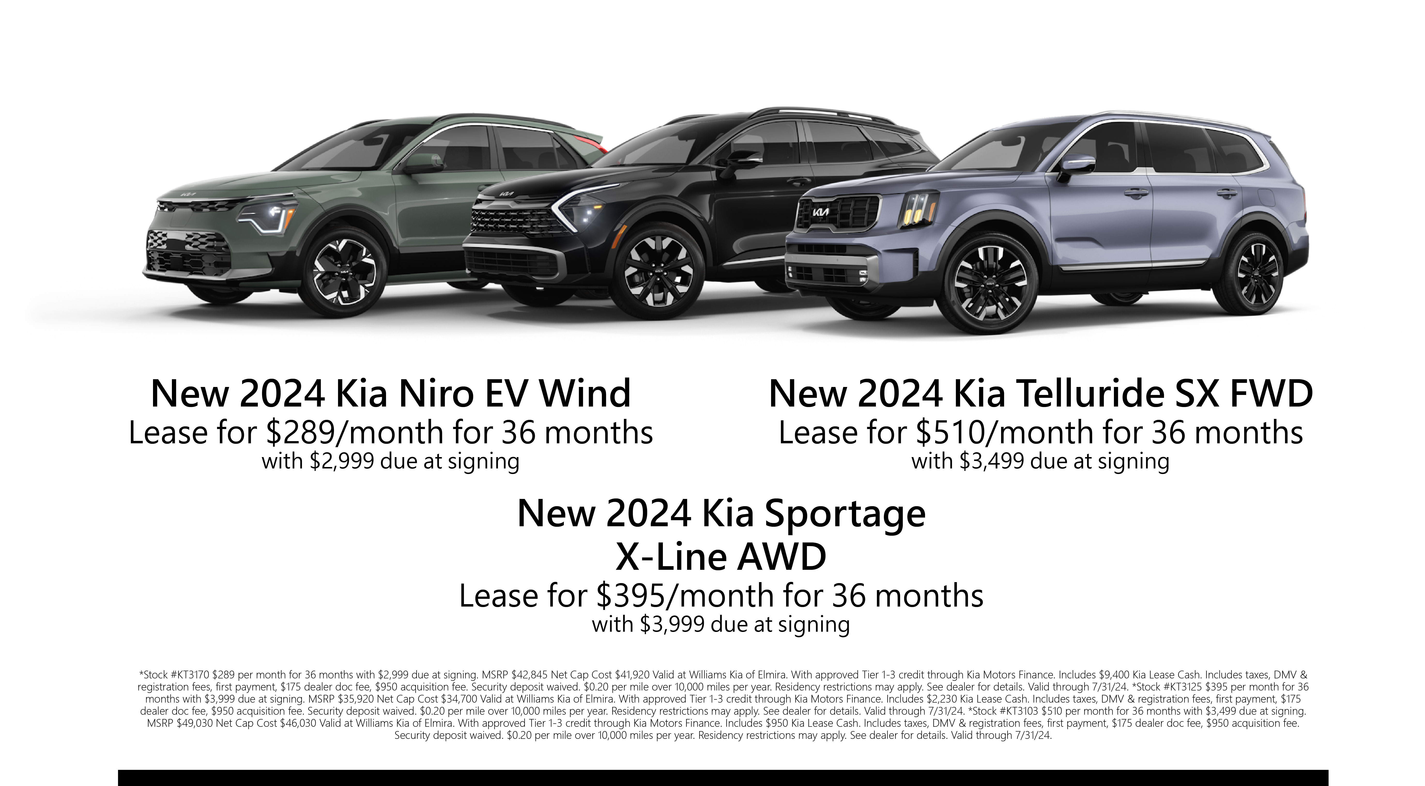 Williams Kia of Elmira Current Specials - Williams Kia of Elmira