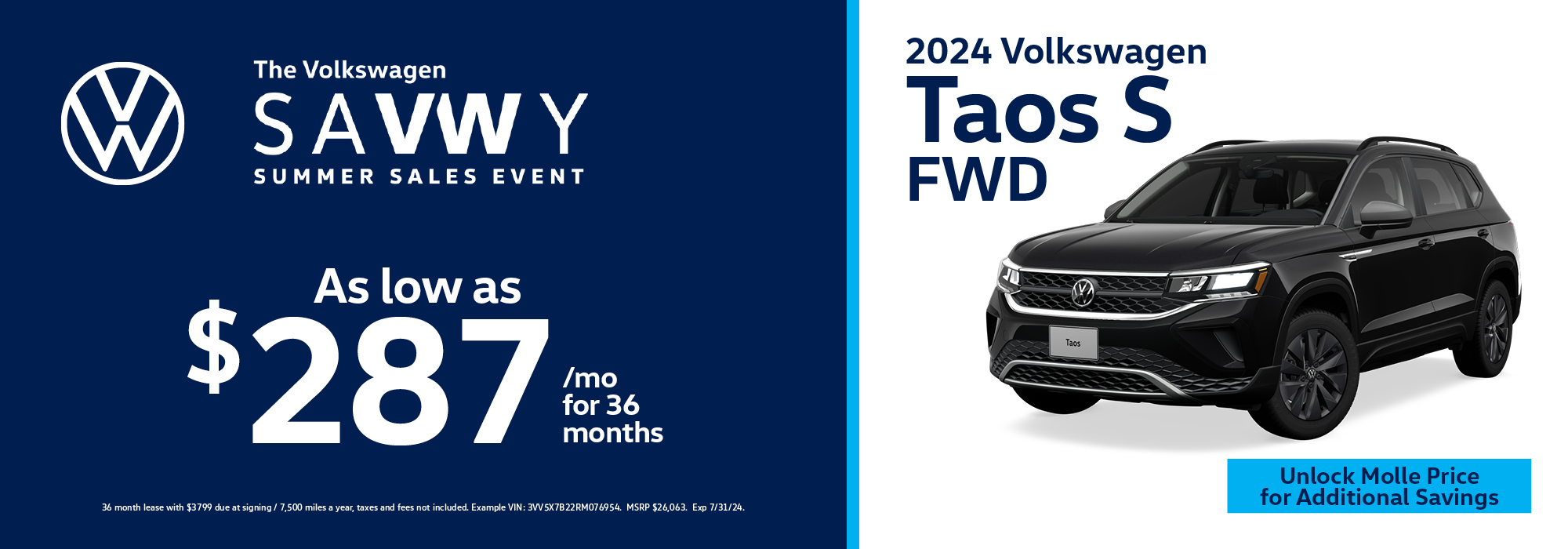 Volkswagen Lease, Finance, & MSRP Deals | Molle Volkswagen