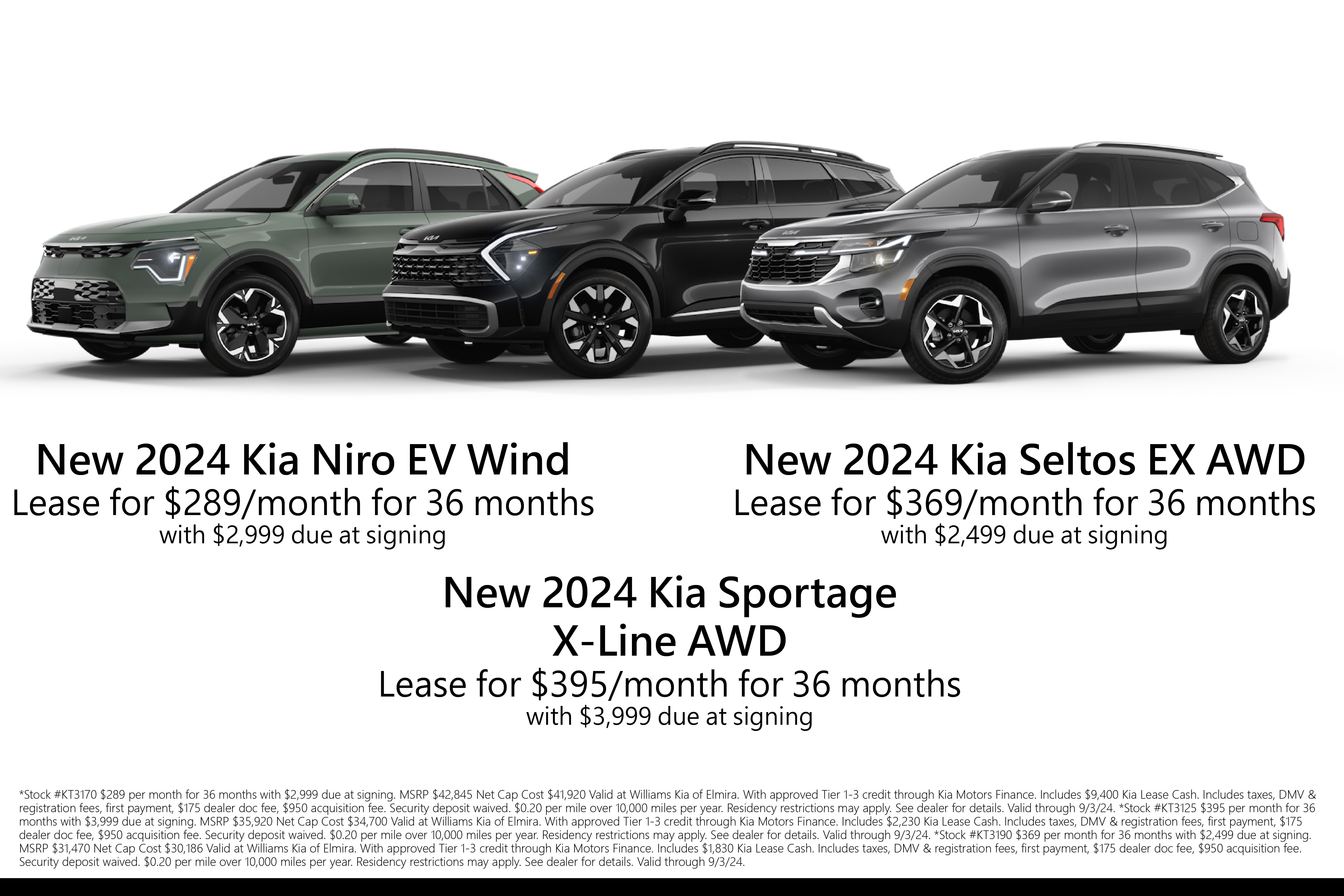 Williams Kia of Elmira Current Specials - Williams Kia of Elmira