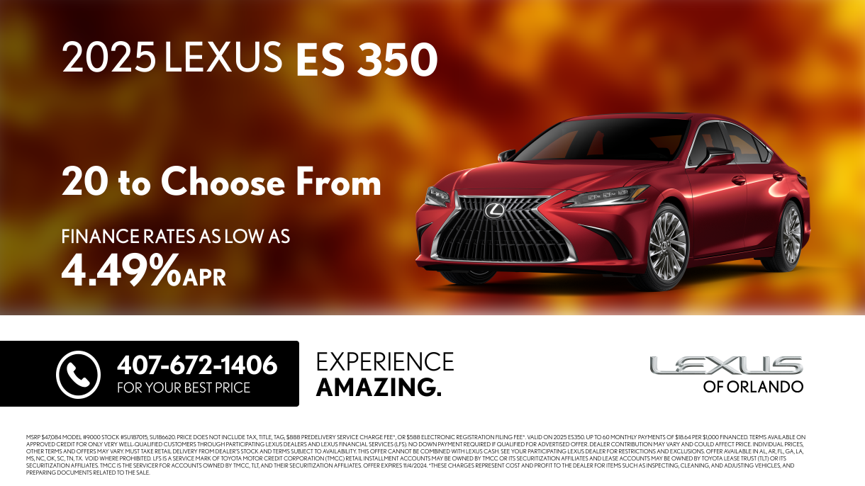 New Vehicle Specials - Lexus of Orlando