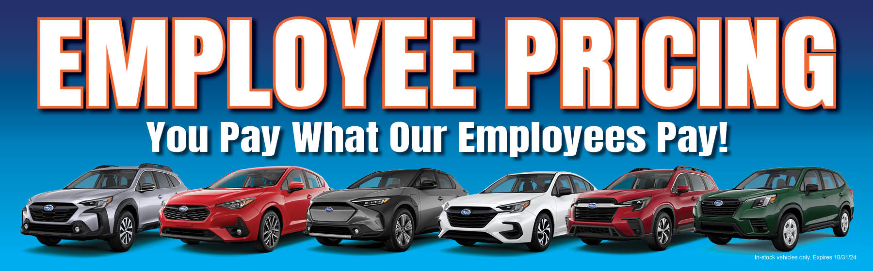 Employee Pricing - East Hills Subaru of Roslyn