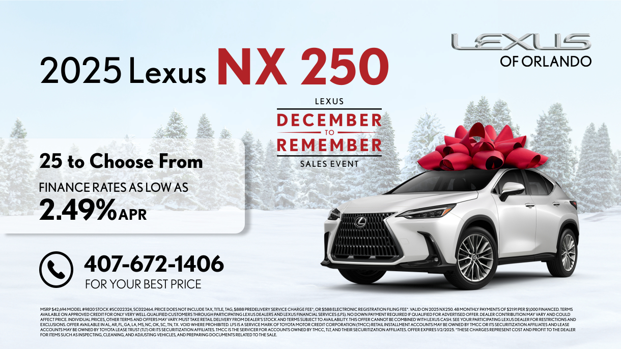 New Vehicle Specials - Lexus of Orlando