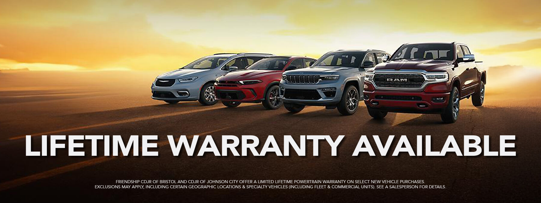 Friendship Lifetime Warranty - Friendship CDJR Johnson City