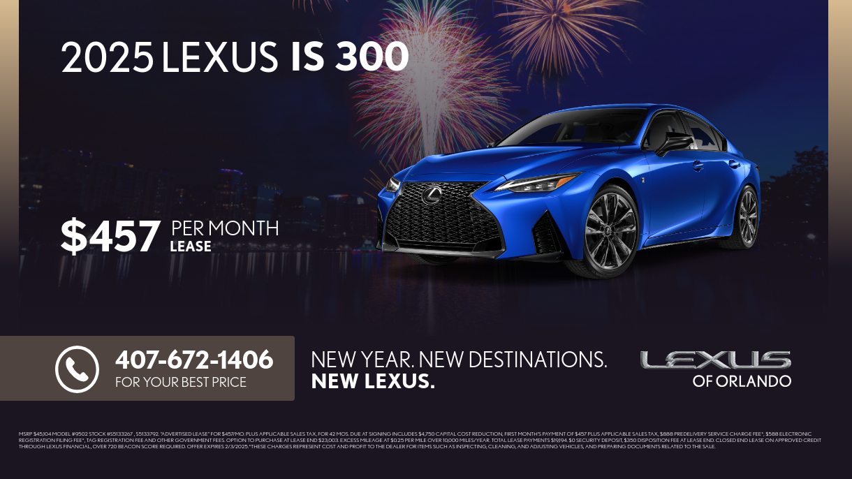 New Vehicle Specials - Lexus of Orlando