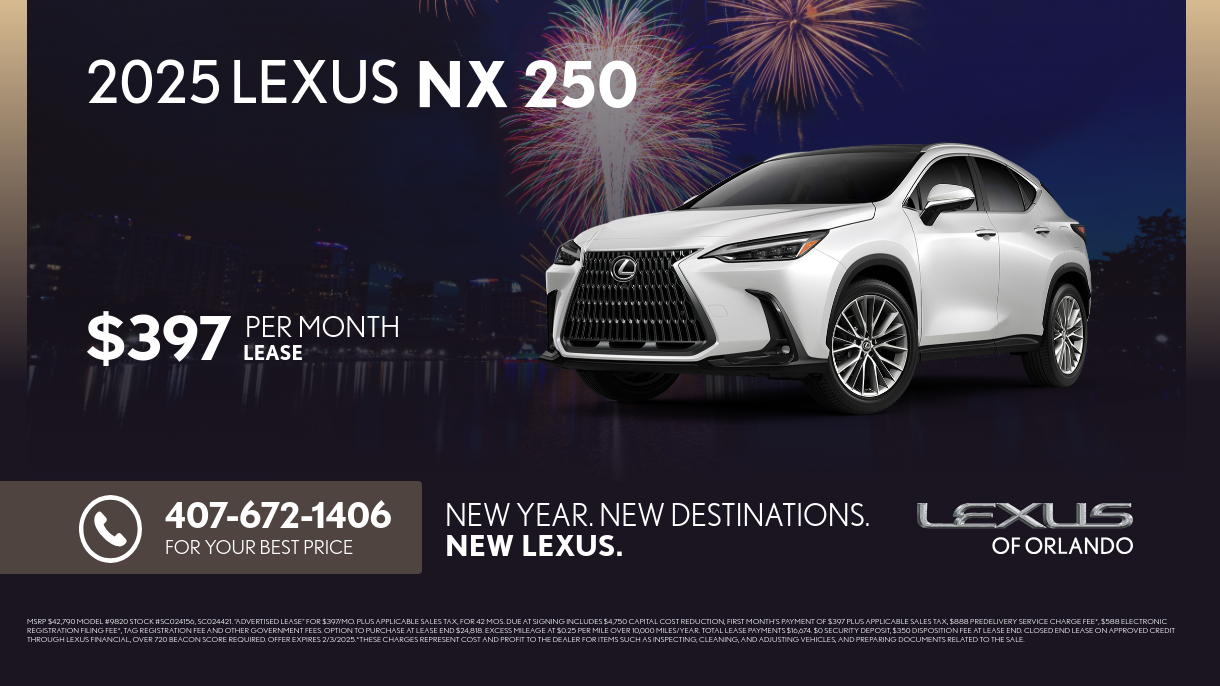 New Vehicle Specials - Lexus of Orlando