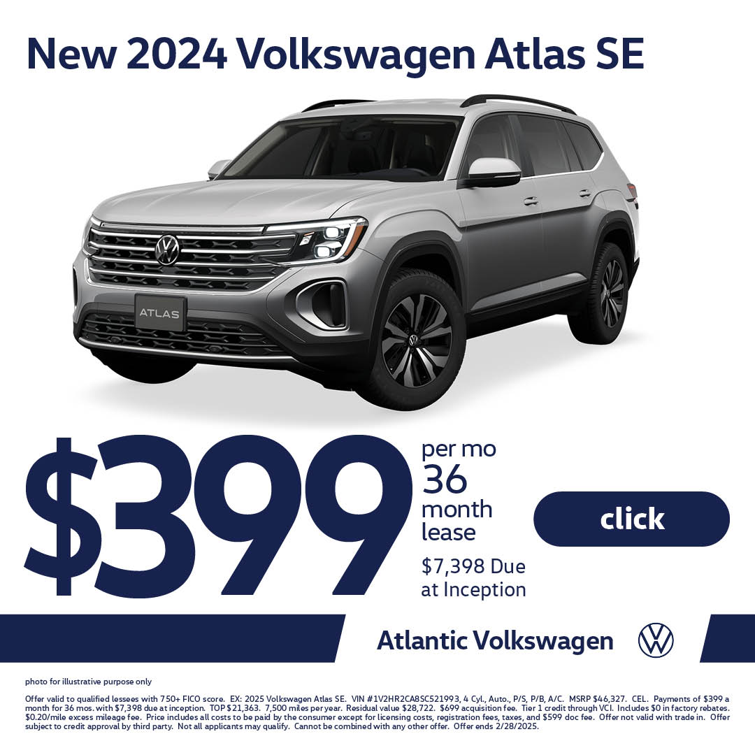 New Vehicle Specials Near Atlantic City | Atlantic Volkswagen