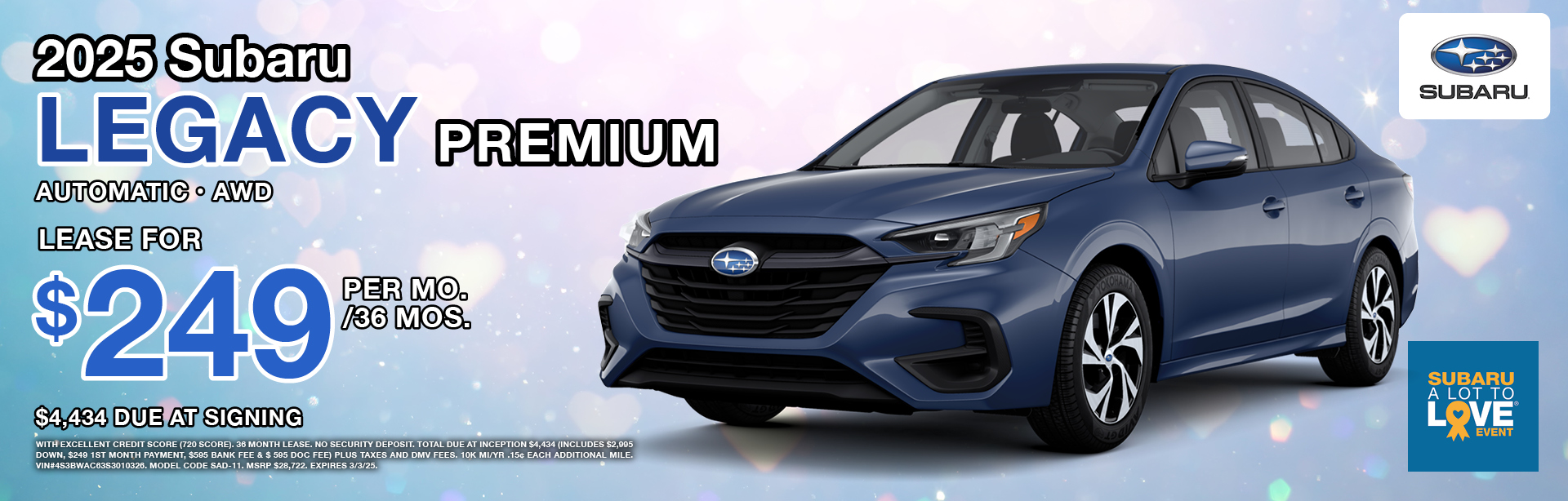 New Subaru Vehicle Specials in NJ | Subaru of Morristown