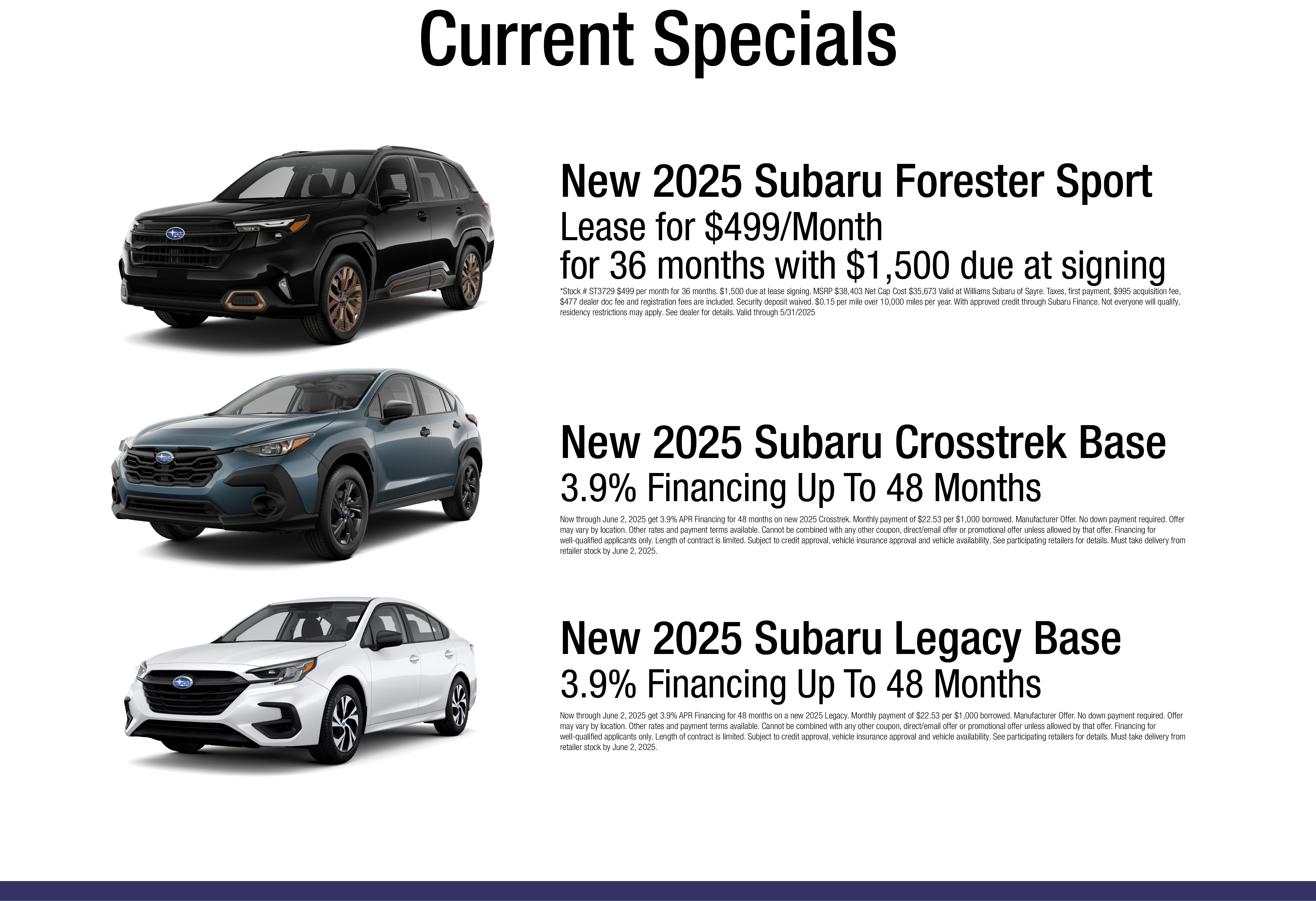 Williams Subaru of Sayre - Williams Subaru Sayre