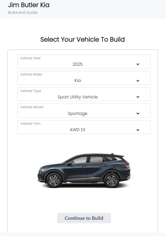 Build Your Own Kia - Jim Butler Kia