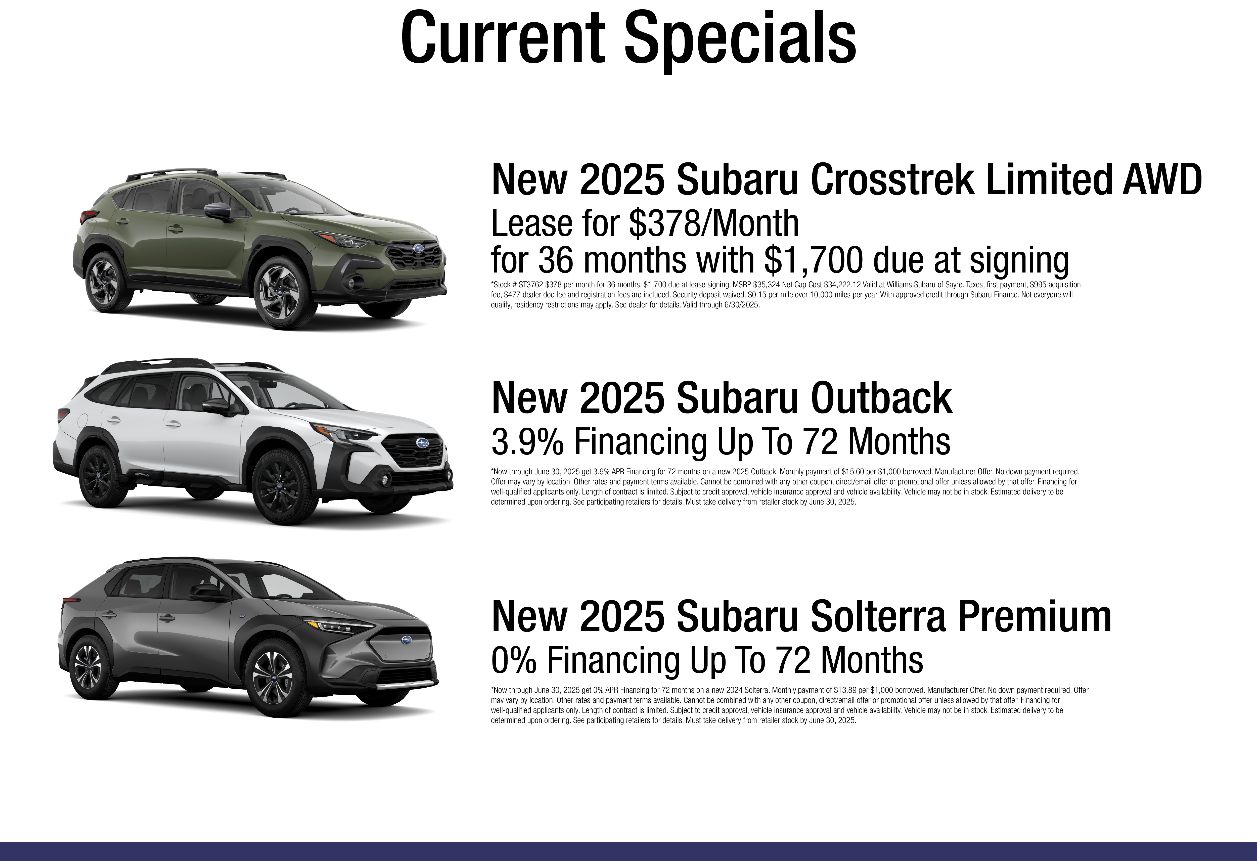 Williams Subaru of Sayre - Williams Subaru Sayre