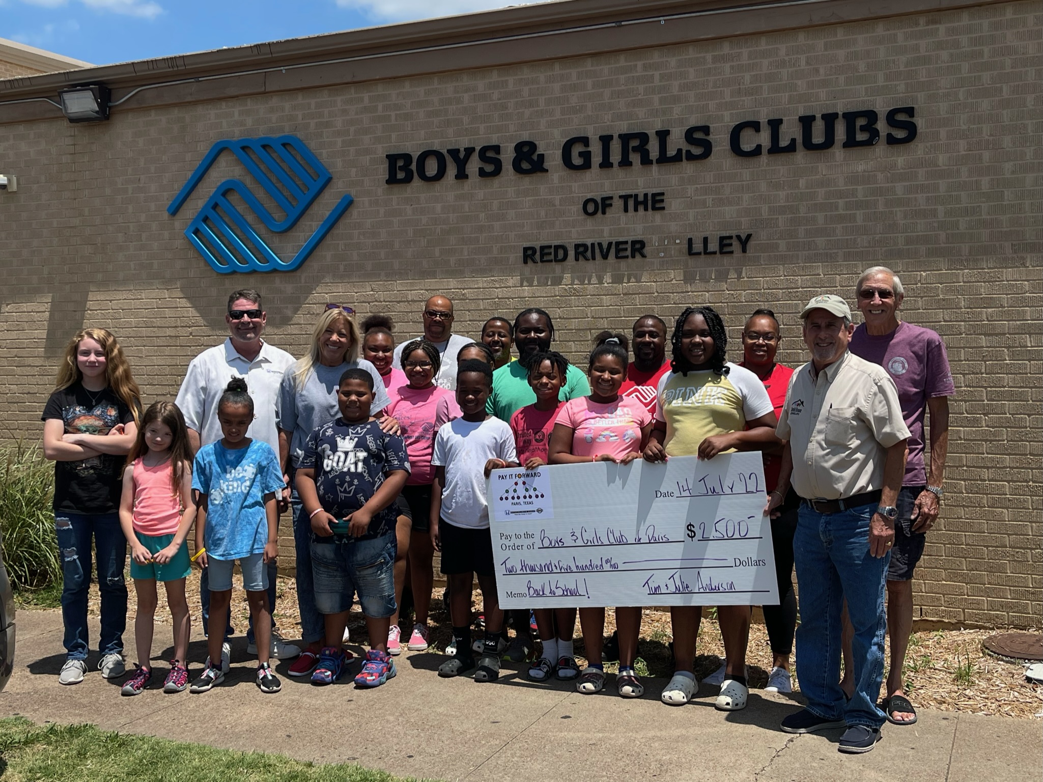 Mathews Auto Group Donates to the Boys & Girls Club of the Red River Valley