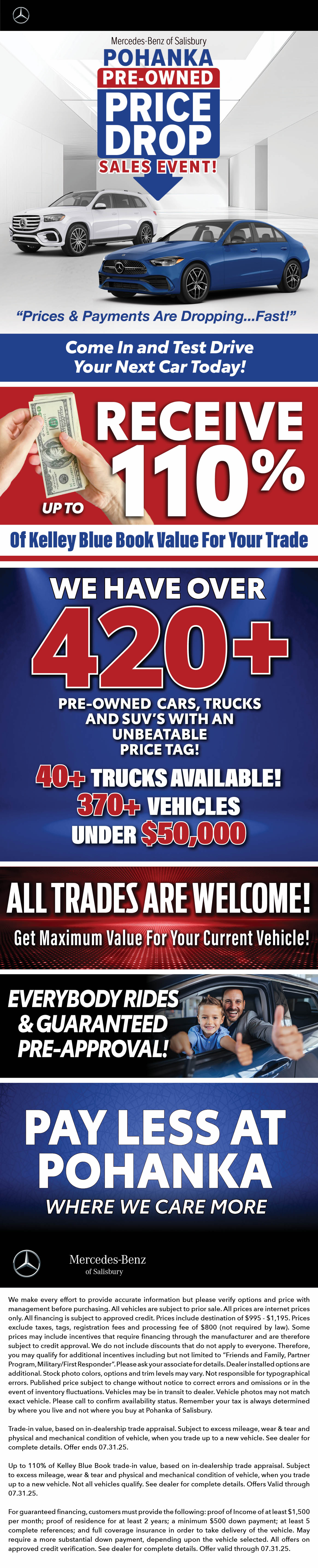 Pohanka Pre-Owned Price Drop Sales Event!