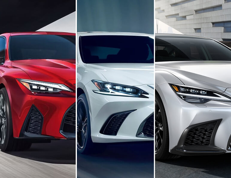 Lexus Sedan Models: LS, ES, IS