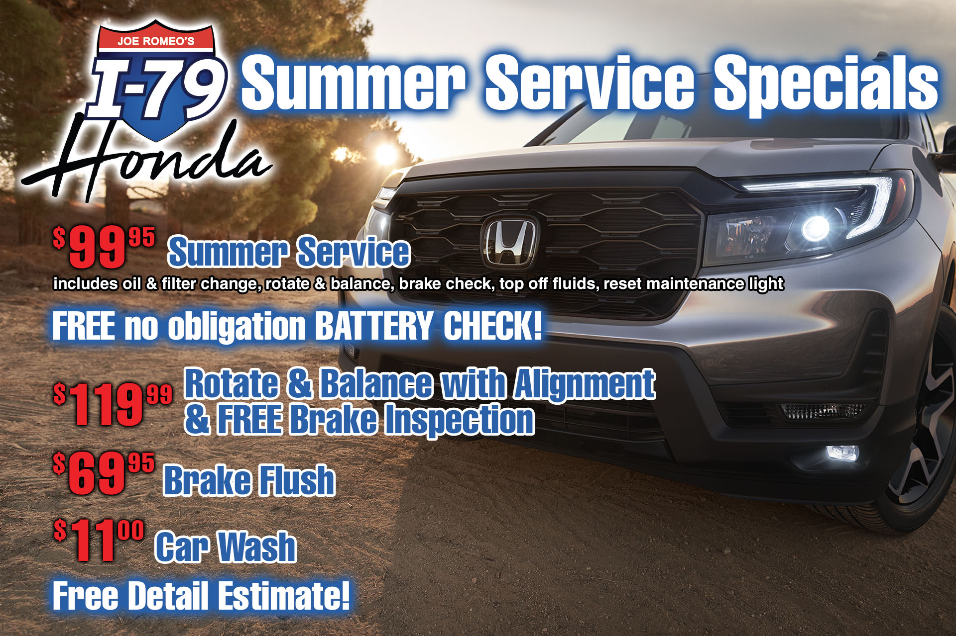 Honda Service Auto Repair Department - I-79 Honda